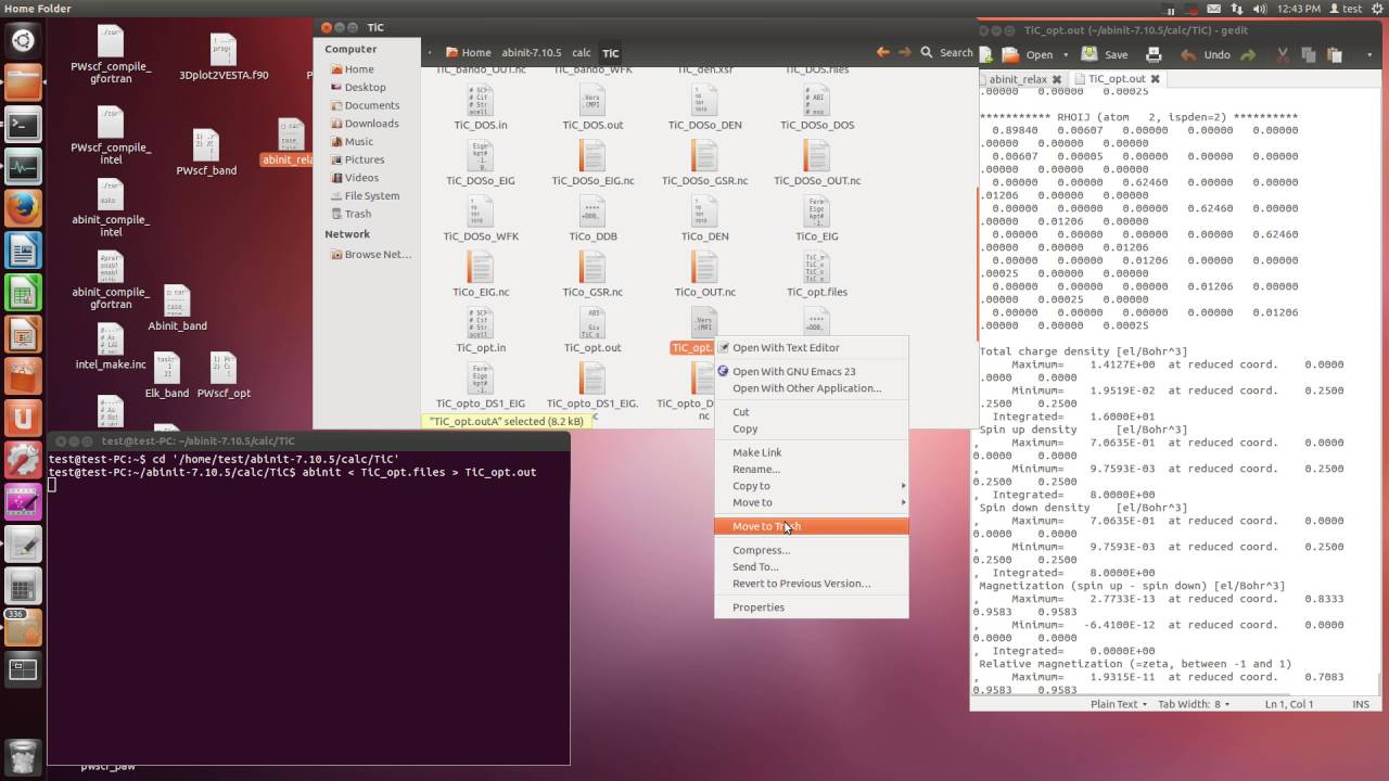 Abinit (structure optimization)
