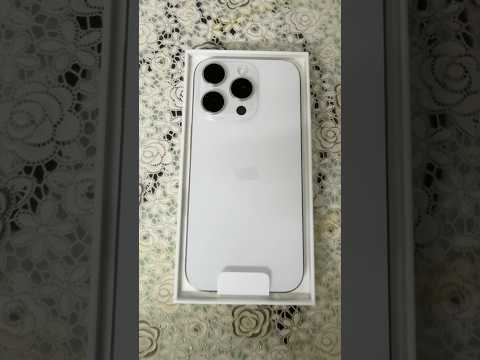 iPhone 16 Pro 256GB White Titanium 5G Unboxing #iphone16pro