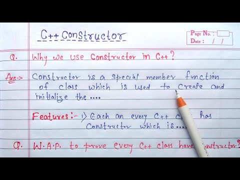 Learn Why we use constructor | Every c class has constructor either given by user or added by ...