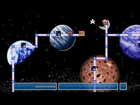 Super Mario 4 Jugadores Legacy - Space Nebula World