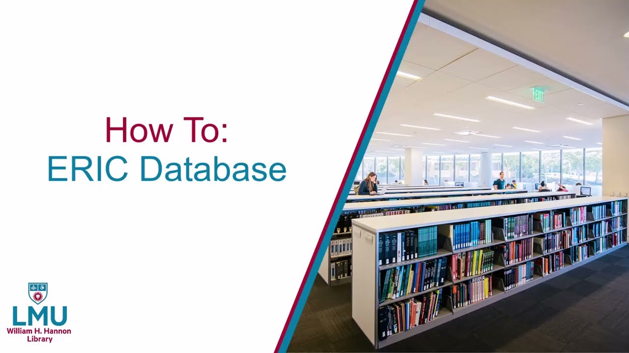 How to: ERIC Database