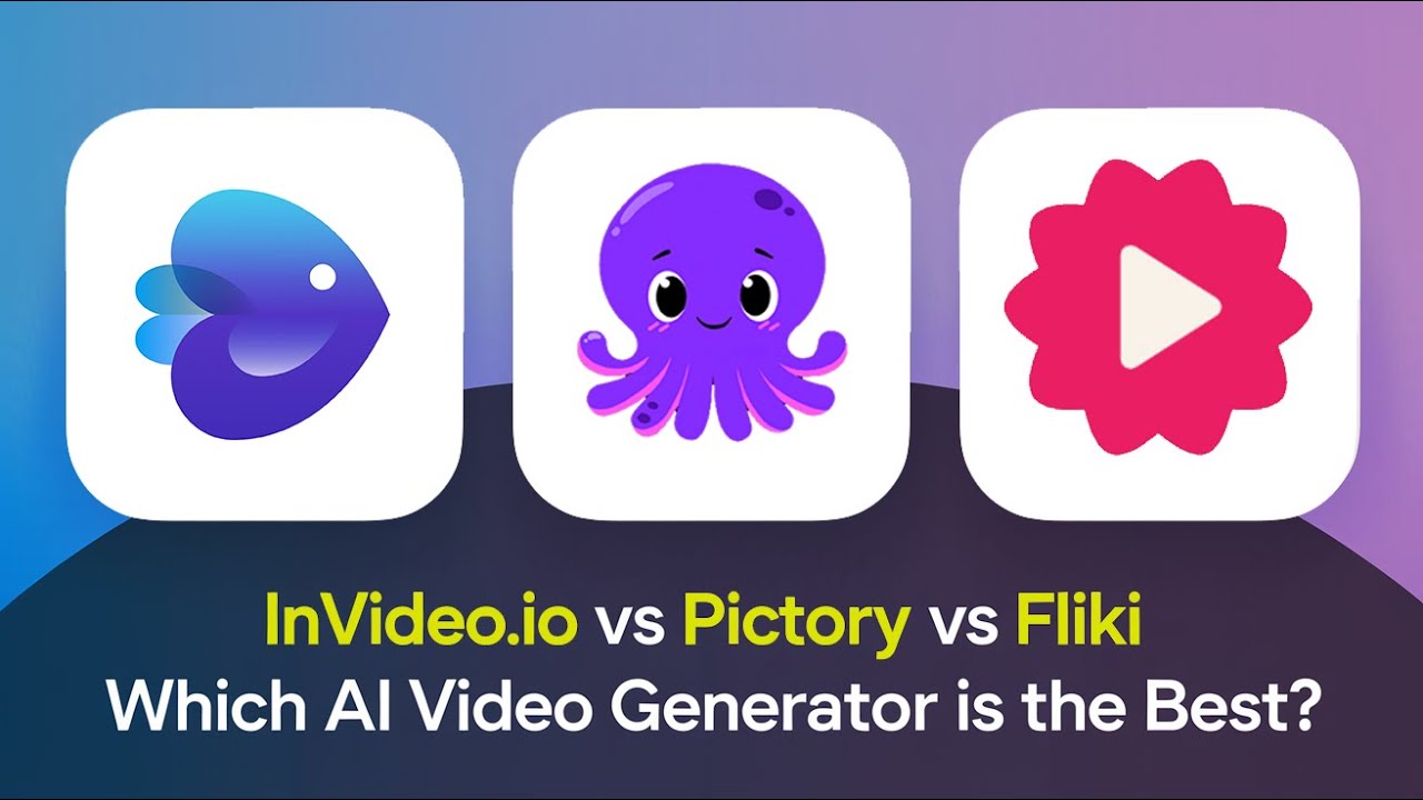 AI Video Generators Compared: Pictory vs InVideo vs Fliki – Which One Wins?