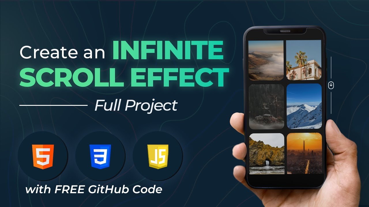 Build INFINITE Scroll Effect using HTML, CSS and JavaScript | Frontend Project - Code with Scaler