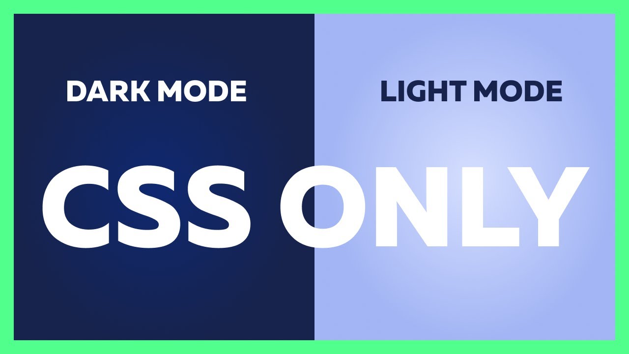 Dark & Light Toggle Mode with CSS and jQuery Only