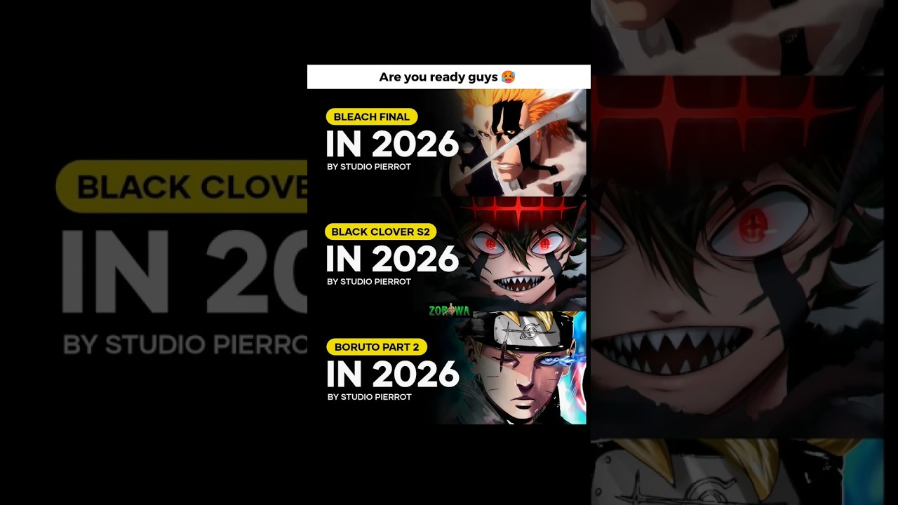 ANIME is planning to break internet 🛜 #trending #bleach #blackclover #boruto