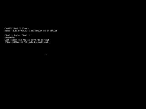 How to open a firewall port in CentOS 7
