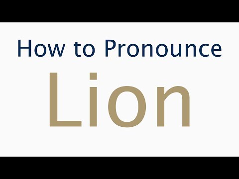 How to Pronounce Lion