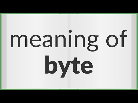 Byte | meaning of Byte