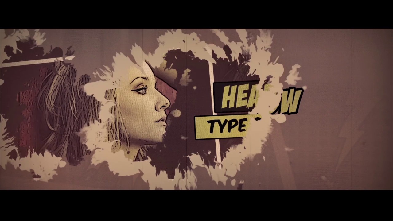 Comic Cinematic Slideshow After Effects Template