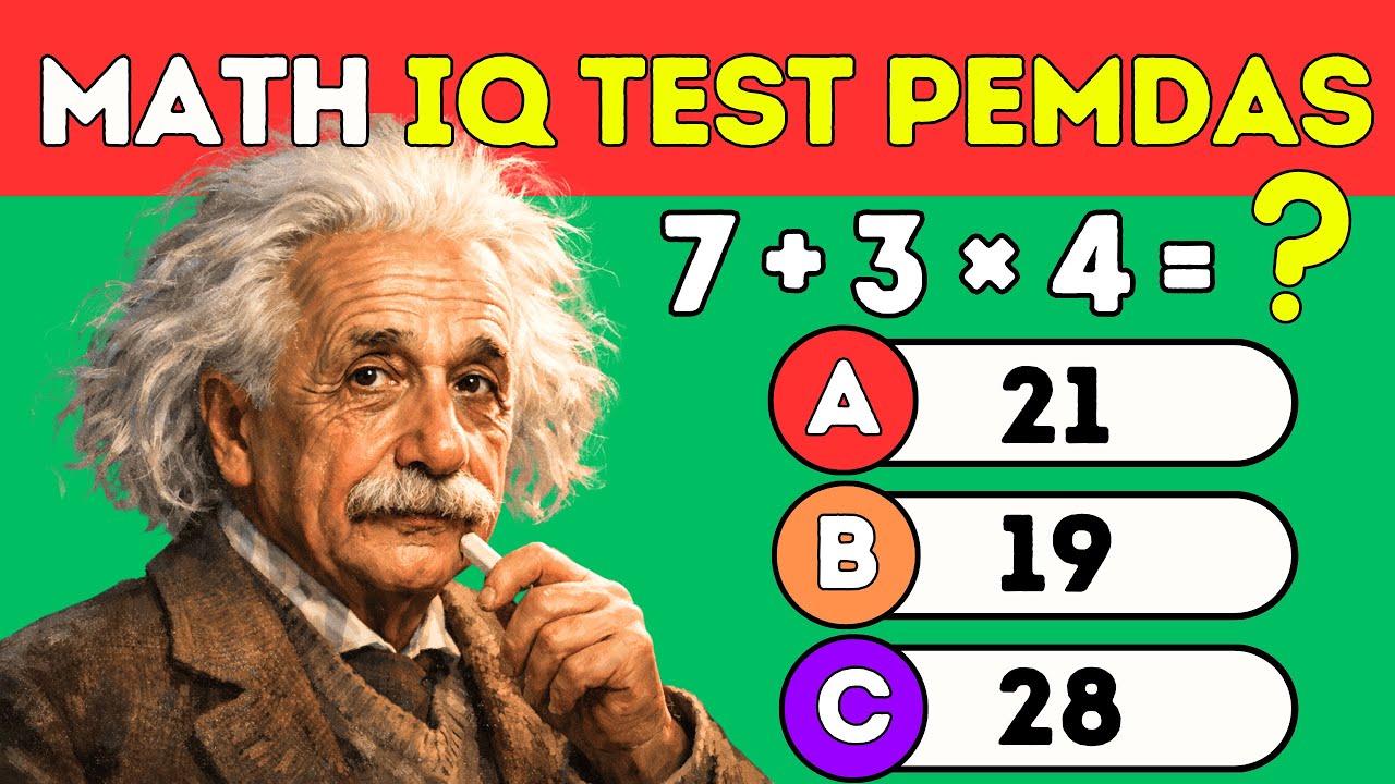 Math IQ Test: Can You Pass This PEMDAS Quiz? From Easy to Medium, Hard, and Impossible