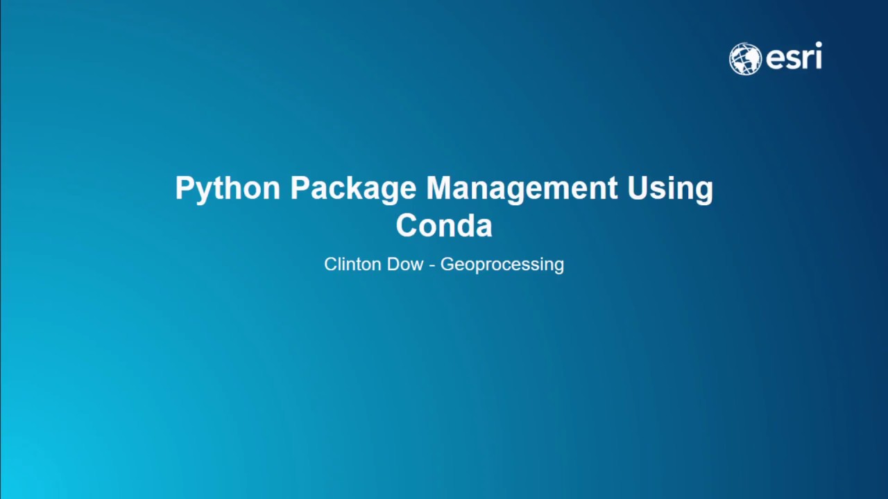 Python Package Management Using Conda