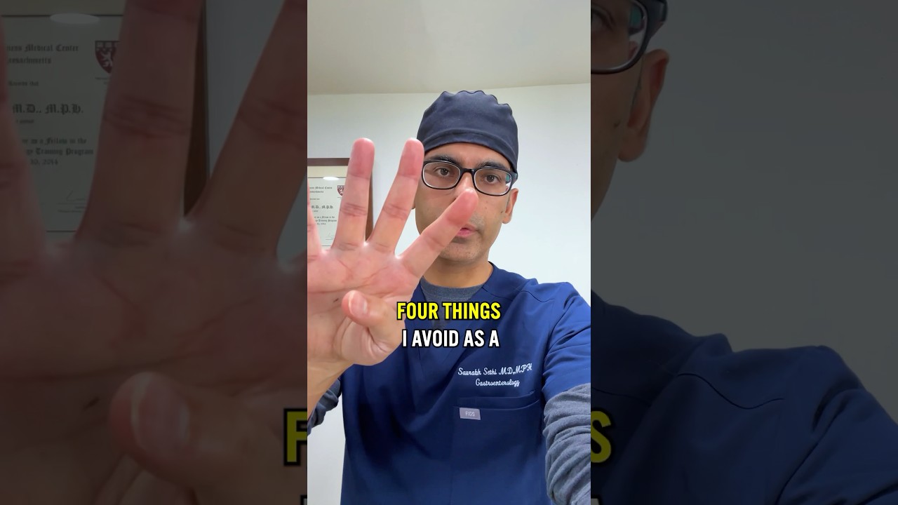 4 Things I Avoid as a Gastroenterologist ❌⚠️