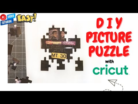 How To Make A DIY PUZZLE With Cricut | EASY | Step by Step | Beginner Friendly | DIY by Ces | 2022