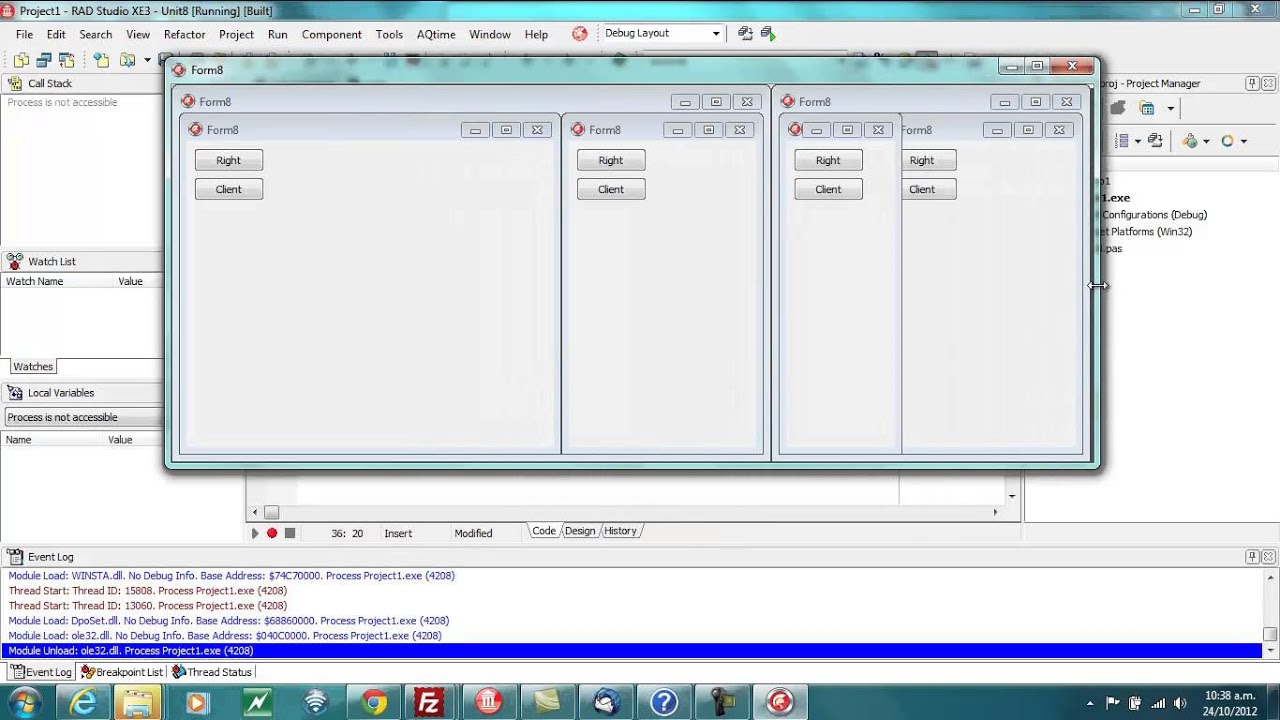 Delphi Programming Tutorial #81 - Anchors and Alignment on Forms