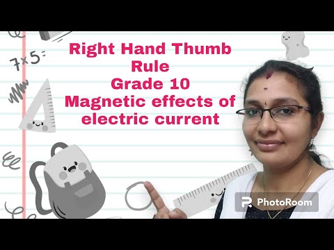 Right Hand Thumb Rule-Grade 10-Magnetic effects of electric current