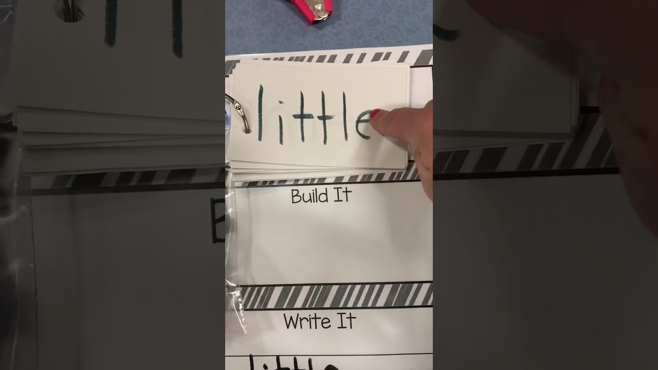 Sight word read, write, build