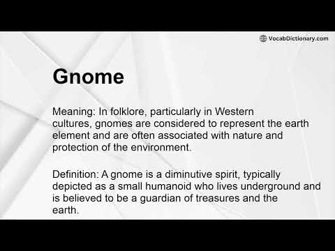 Gnome Meaning