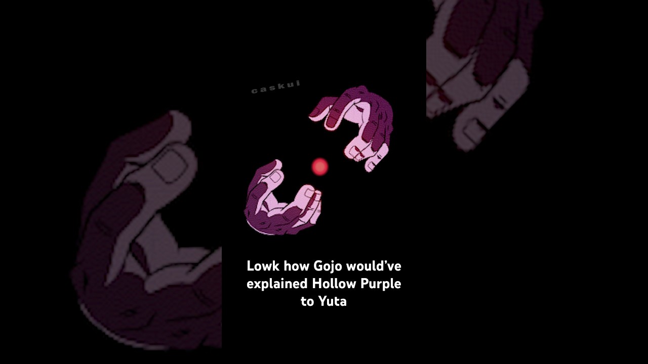 How Gojo Explained Hollow Purple To Yuta #jujutsukaisen #dbz