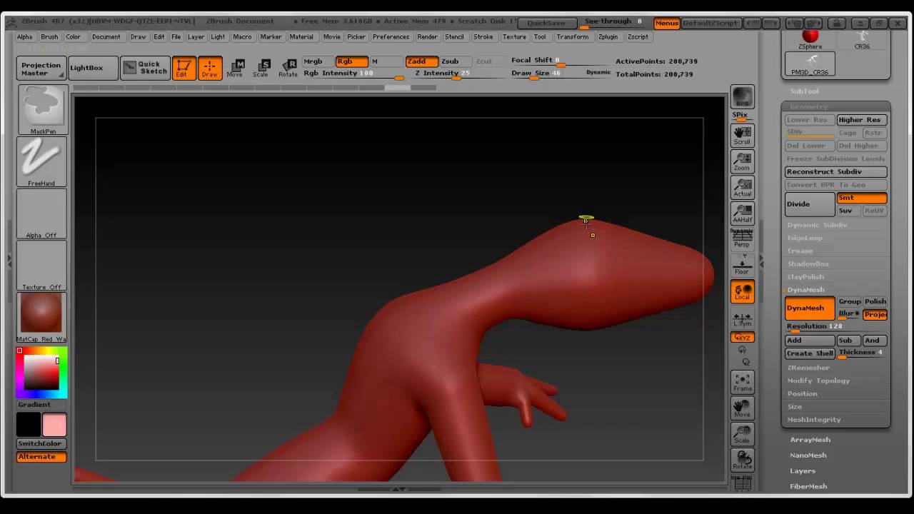 lizard MODELING BY ZBRUSH