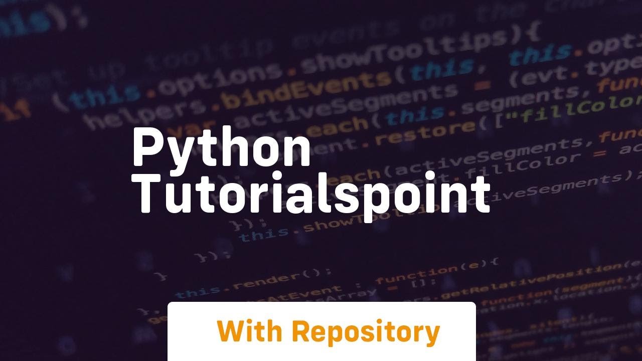 python tutorialspoint