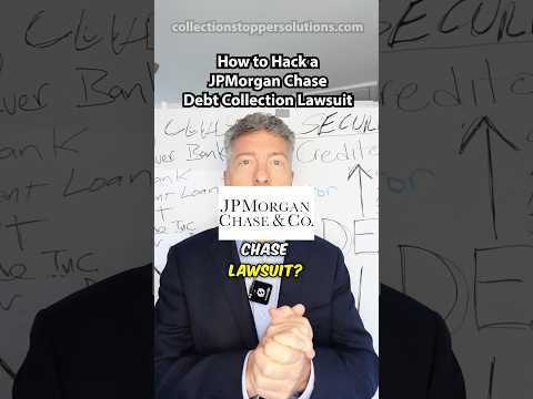 Here’s some quick tips when facing a JP Morgan Chase Collection Lawsuit!#debtcollection #jpmorgan