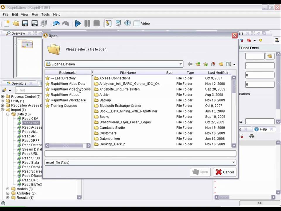 Graphical User Interface of RapidMiner (Basic)