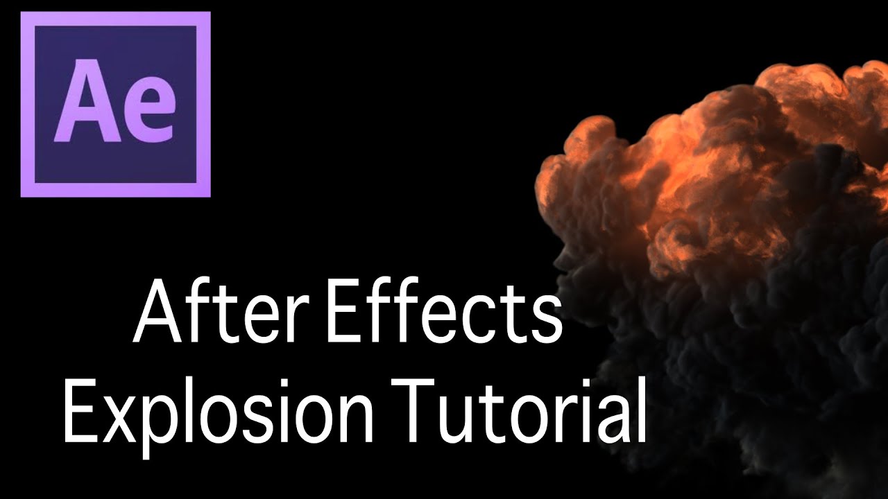 After Effects Explosion/Tracking Tutorial with Pre Keyed Explosion Footage!!