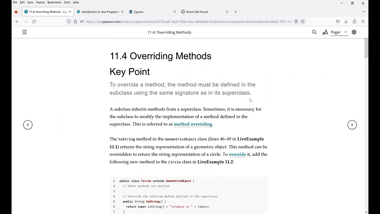 Daniel Liang Guide and Tips for Java Chapter 11