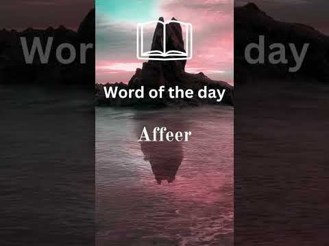 Affeer - Today’s s word is from Shakespeare’s time! #learning #reels #words #history #vocabulary