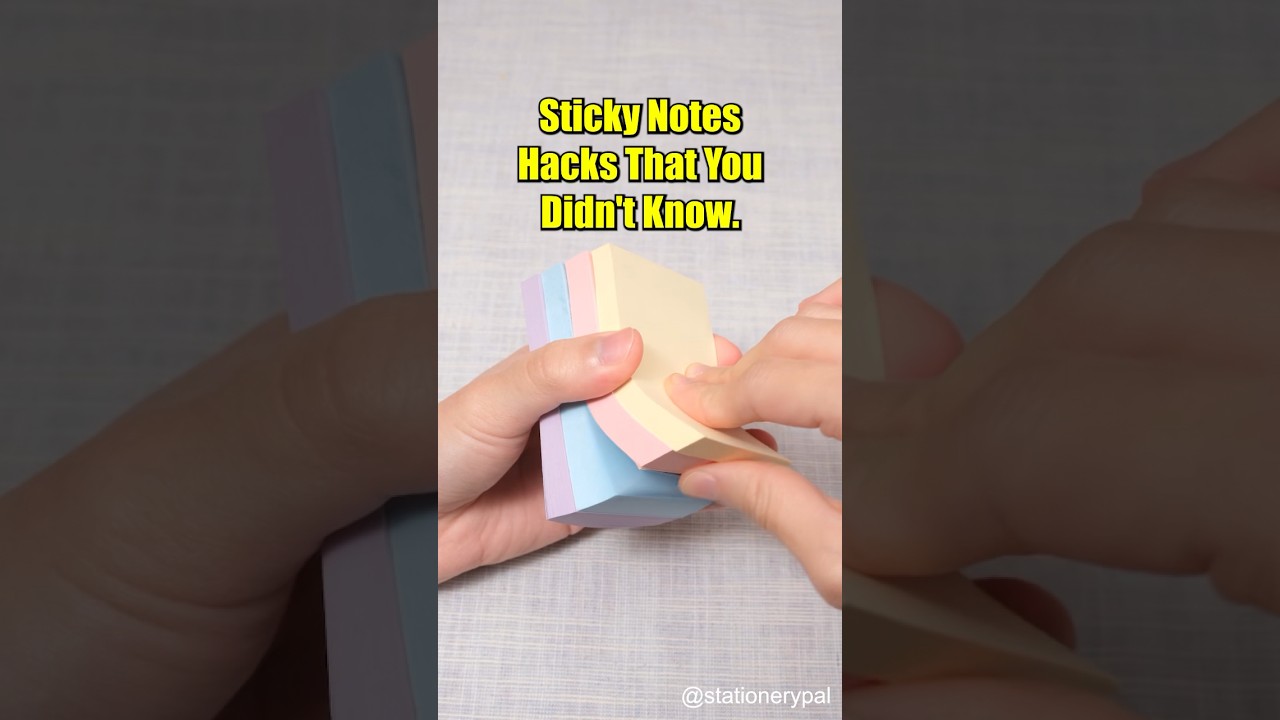 Sticky Notes Hacks that you didn't know🥰. #shorts