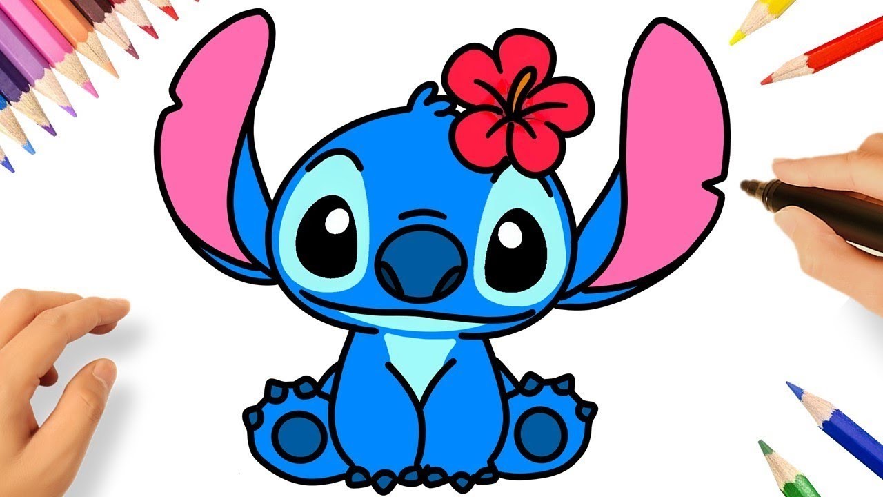 COMMENT DESSINER STITCH FACILE 💗