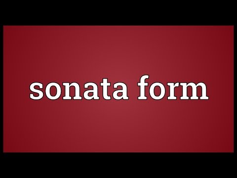 Sonata form Meaning