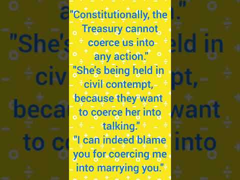 Learnology: How to pronounce "Coerce"