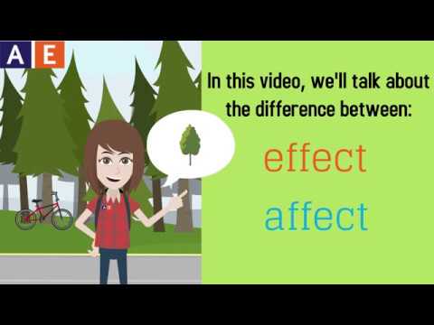 Commonly Confused Words - Effect and Affect