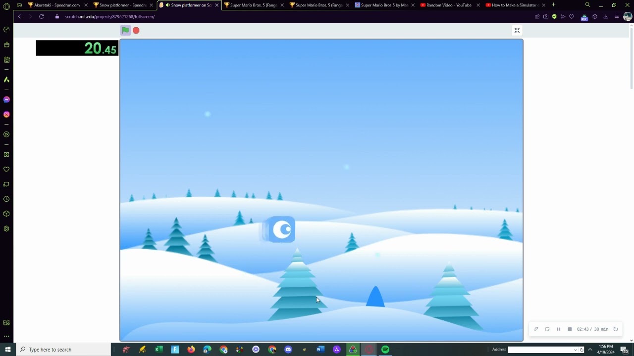 Snow Platformer Speedrun ANY% - 35.52