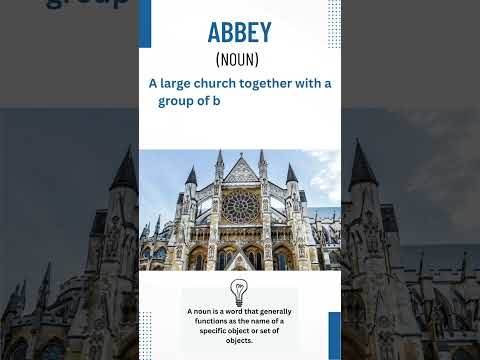 Abbey | Oxford English Dictionary #shorts