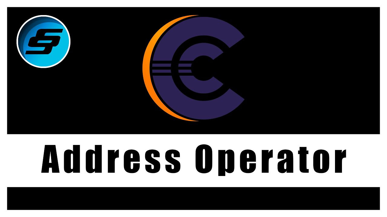 Address Operator - C Programming
