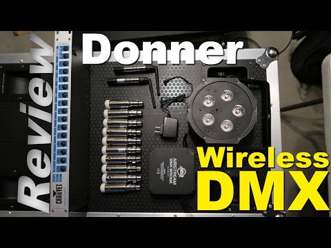 Donner Wireless DMX512 Transmitter Receiver DJ 2.4G DMX | Reverb