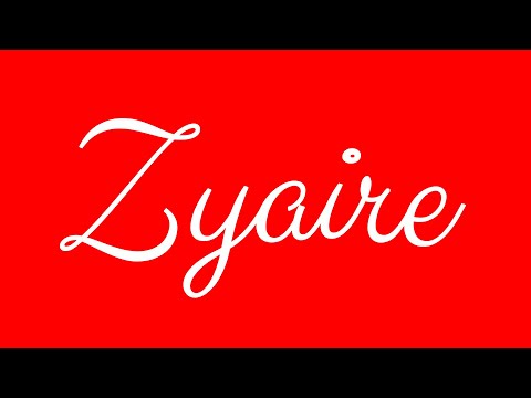 Learn how to Sign the Name Zyaire Stylishly in Cursive Writing