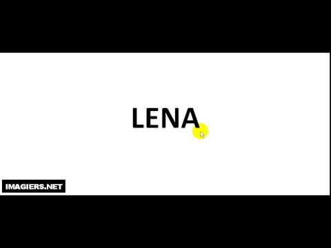How To Pronounce French First Name # LENA
