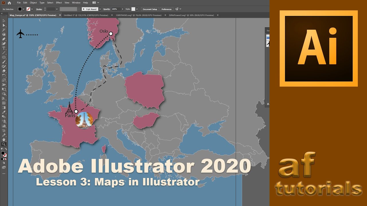 Creating Maps in Adobe Illustrator 2020