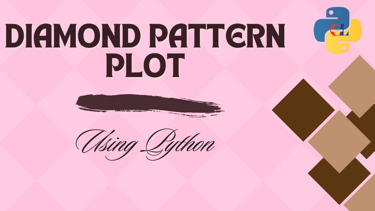 Diamond pattern plot using python