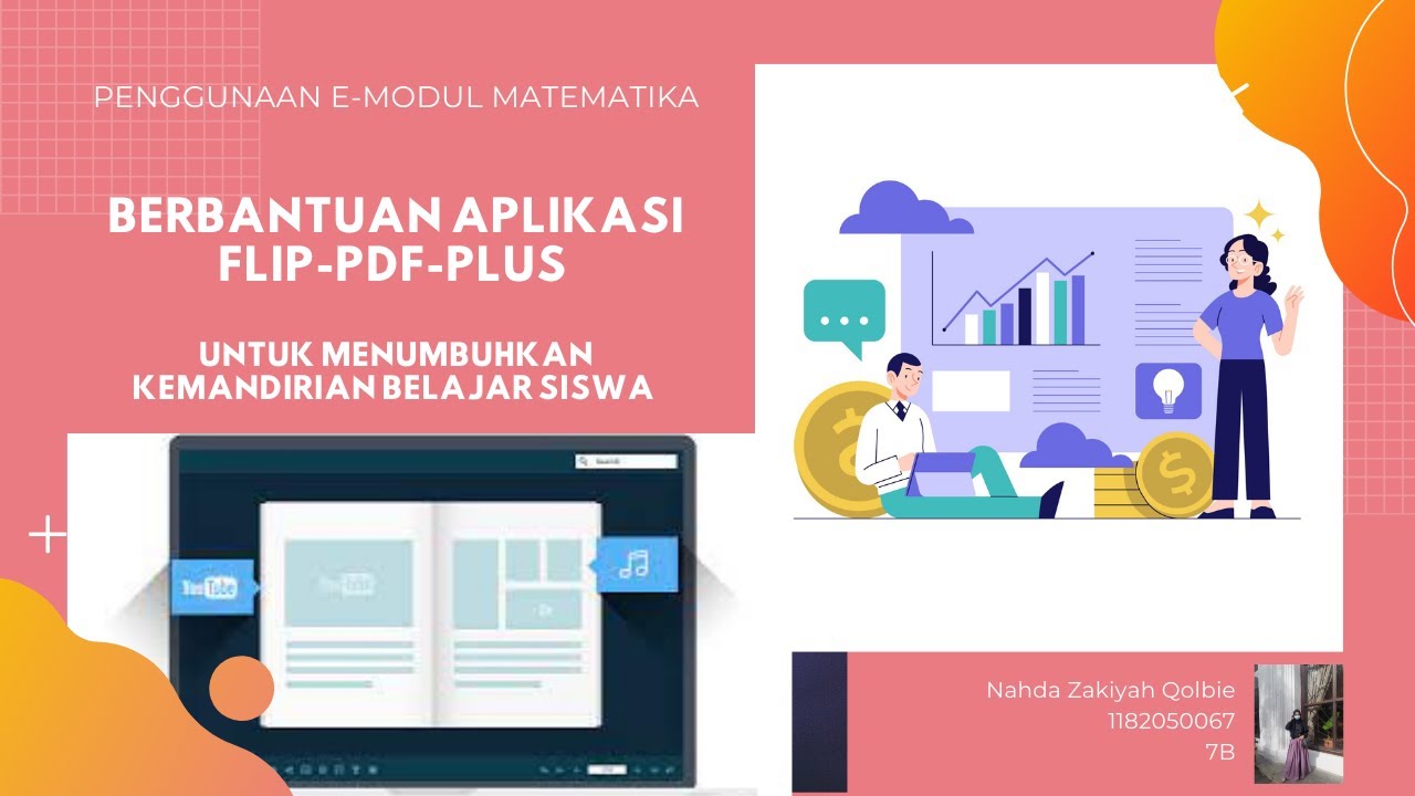 E-Modul Matematika Pada Materi Statistika Berbantuan FLIP PDF PLUS