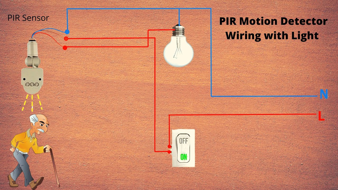 PIR Motion Sensor Switch Wiring Diagram