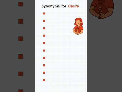 Vocabulary| Synonyms For Desire.
