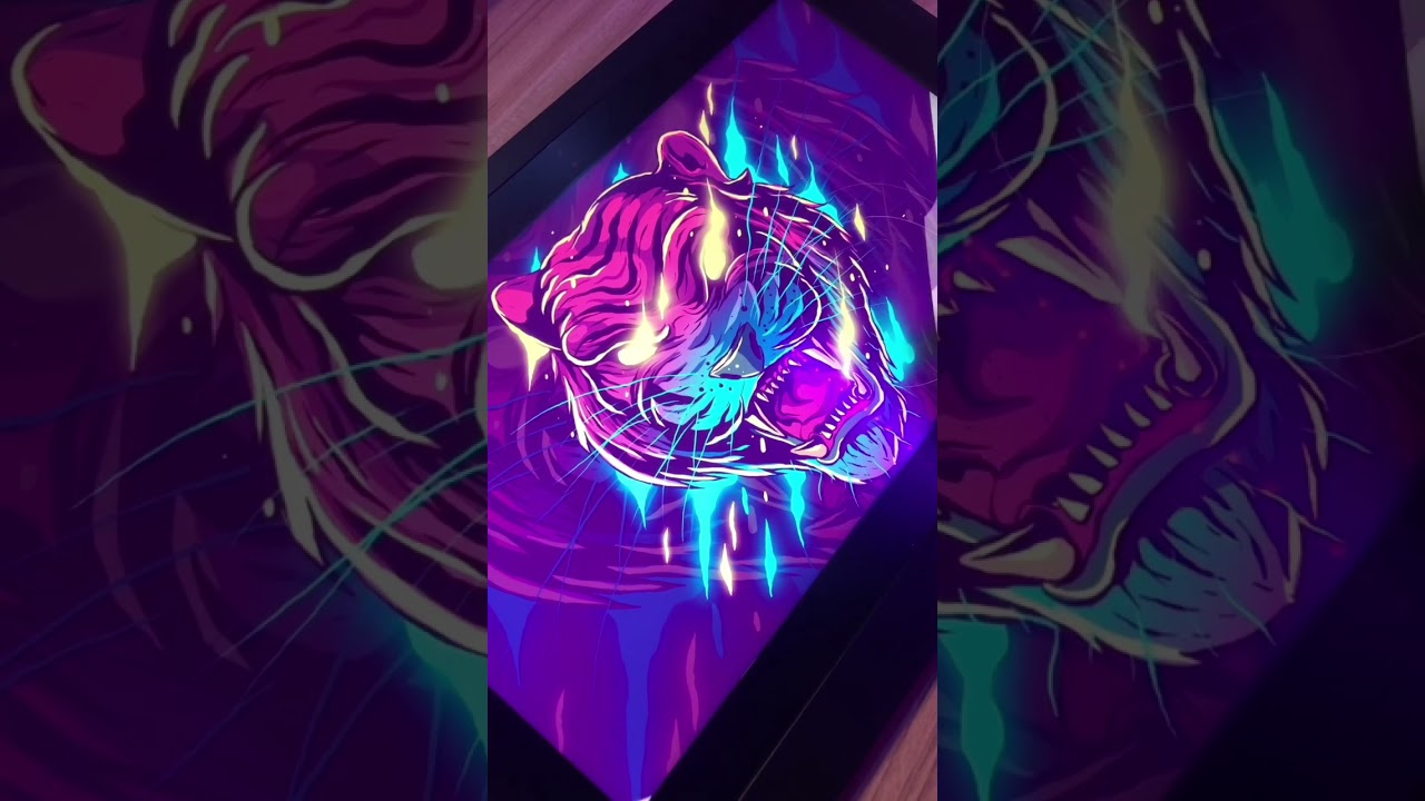 Tiger Illustration - Sketch / Vector #shorts