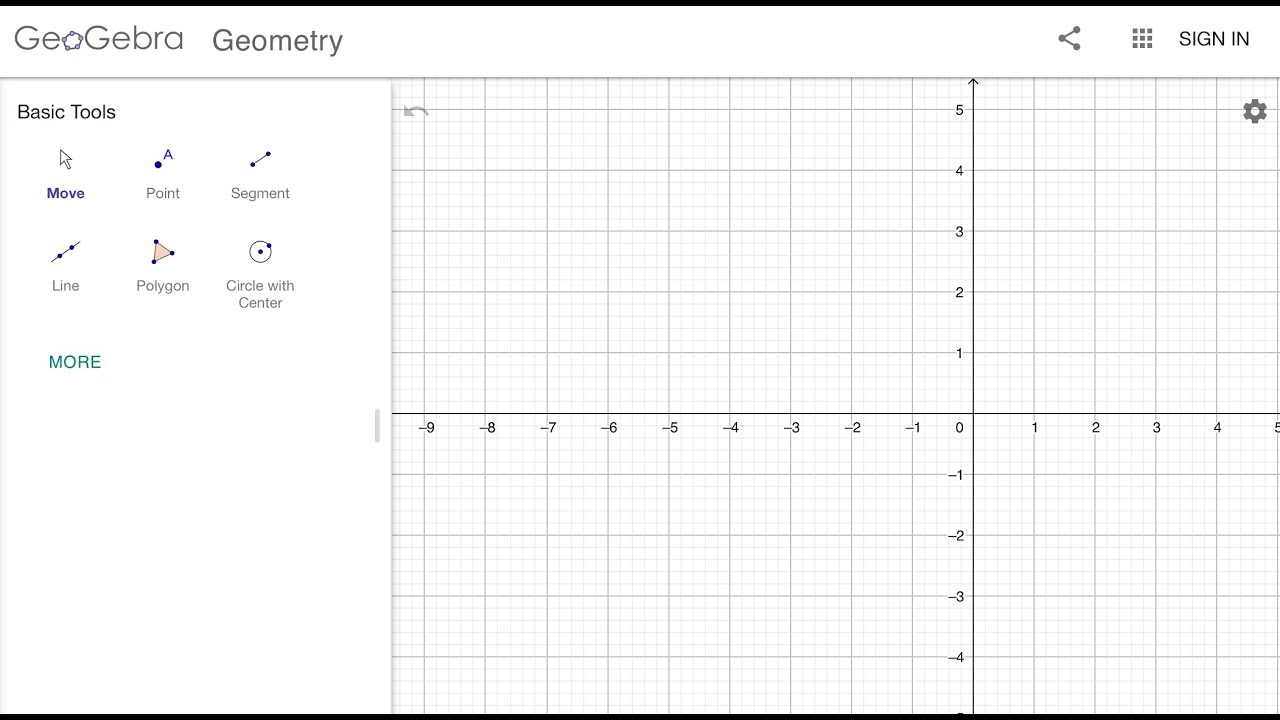 Geogebra tools - basic and transformations