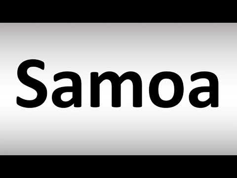 How to Pronounce Samoa
