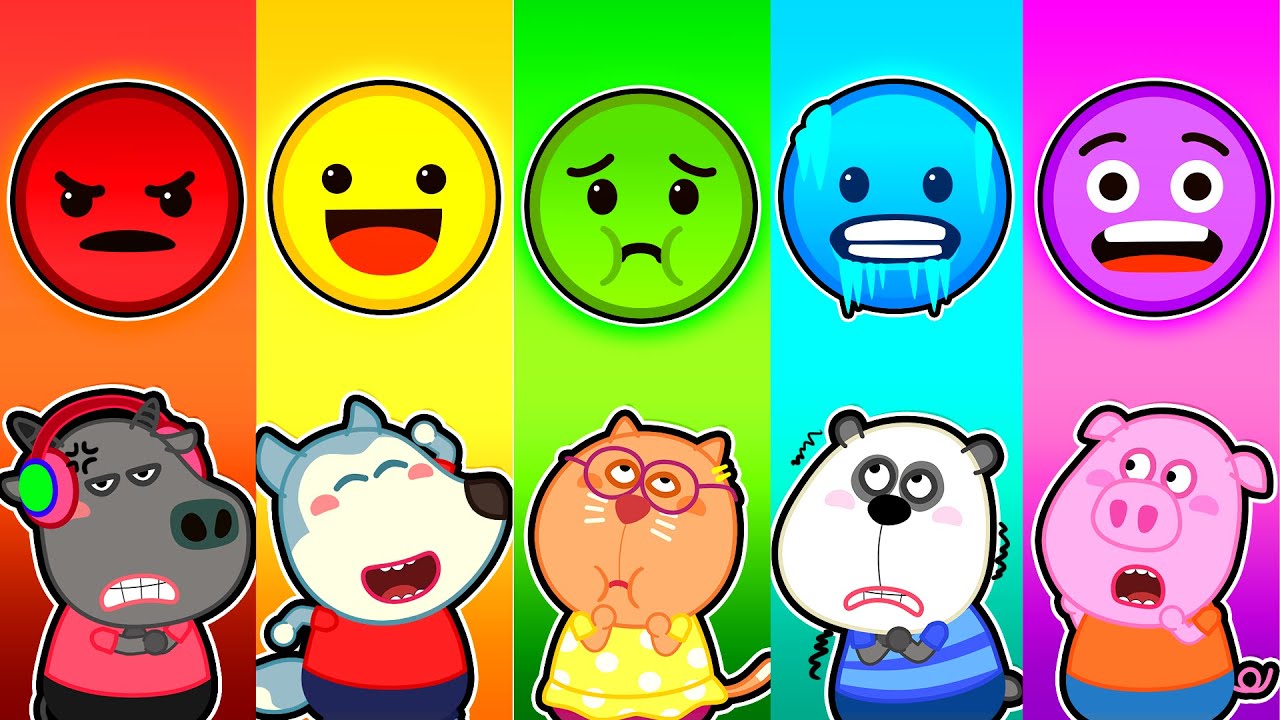 Familia Wolfoo Español | LAS EMOCIONES BÁSICAS PARA NIÑOS - Dibujos Animados Educativos