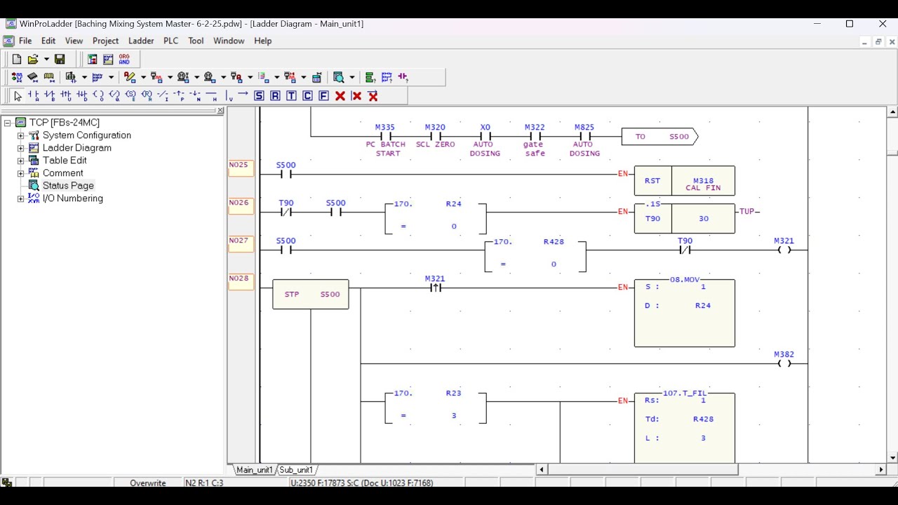 How to Save a Fatek PLC Ladder Diagram as a PDF (Using WinProladder)
